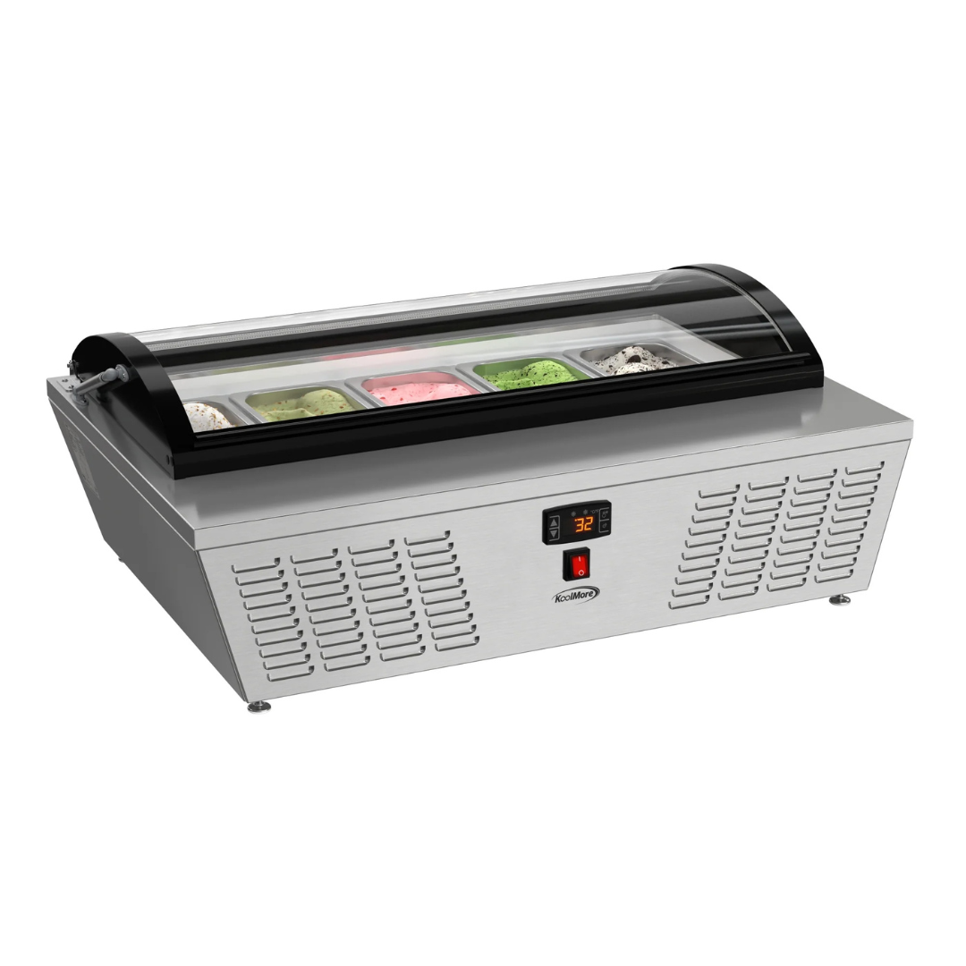 Stainless-Steel Ice Cream Countertop Display Case - 39 In. – Ice Cream ...