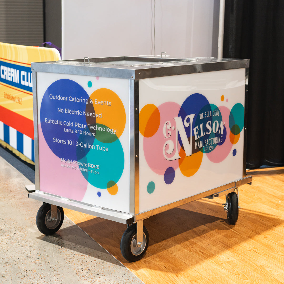 Nelson BDC8 Cold Plate Mobile Cart – Ice Cream Equipment Specialists