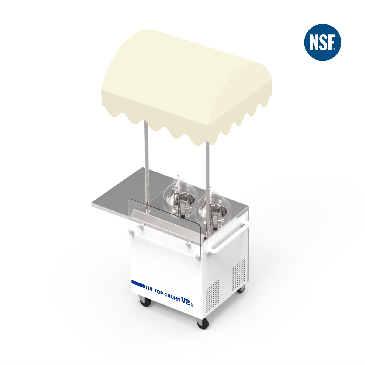 Top Churn V2 Double Pot Cart – Ice Cream Equipment Specialists